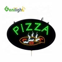 China Contrast Ratio Amazing Led Battery Display Pizza Sign For Business Shop for sale