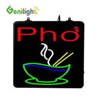 China CE RoHS LVD Certified Indoor LED Open Sign for Tacos and Burritos Hotcake 22*13inch for sale