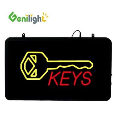 China Genilight 56*33cm LED Neon Sign with Key Logo The Perfect Addition to Your Storefront for sale