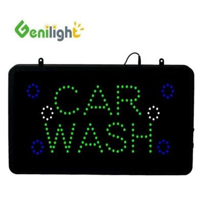 China 22*13inch LED CAR WASH Open Sign Pixel Pitch Genilight's Top- Product for Indoor for sale