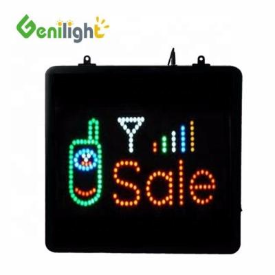 China ABS Open-mold/Aluminium Alloy Material Mobile Phone Shop LED Sign With Remote Control for sale