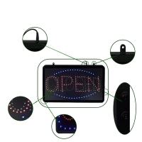 China Indoor Open Sign Banner with LED Lights 1.5kg 30000 Hours Lifespan Hanging Design for sale
