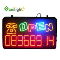 China Full Color Animated LED OPEN Business Sign for Store Shop Window Display at 25 C for sale