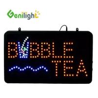 China High Brightness Genilight Indoor 22*13inch Shining Blink BoBa Tea Light LED Neon Sign With Cup Logo for sale