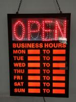 China Eye-Catching Semi-Outdoor LED Neon Open Sign for Shop Store Window CE ROHS Approved for sale