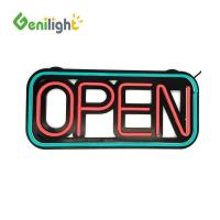 China Rectangle LED Neon Silicone Open LED Sign CE Power Supply 48*25cm Easy Fashional for sale