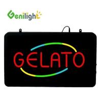 China 22*13inch RGB Color Depth Genilight GELATO Advertising Light Boxes for Ice Cream Store for sale