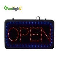 China LED Open Signs Let Customers Know You Are Open For Business with 23 x 13 Inches Oval Shape for sale