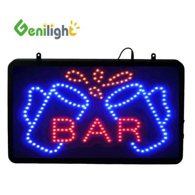 China RGB Front Board PCB Board Customized Flasher Advertising Light Open Bar LED Sign for sale