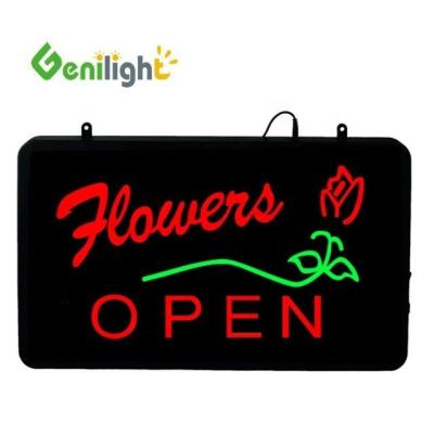 China Genilight LED Flowers Open Neon Sign Boost Your Flower Shop's Aesthetic with This Sign for sale