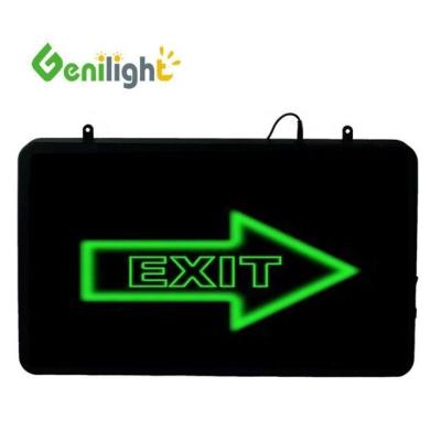 China Genilight 22*13inch Acrylic LED Neon Exit Advertising Sign with 0 Power Consumption for sale