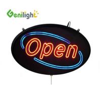 China Genilight 22*13inch Acrylic LED Neon Exit Advertising Sign with 0 Power Consumption for sale