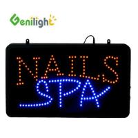 China Attractive Advertising LED Nails Spa Sign with Phone Number Genilight Indoor 22*13inch for sale
