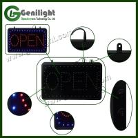 China Genilight Indoor 22*13inch DC12v LED Car Wash Open Sign with Aluminium Plastic Background for sale