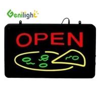 China ABS Open-Mold LED Pizza Sign for Indoor Genilight 22*13inch DC12V CE and RoHS Certified for sale