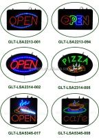 China 3 Kind Change Functions LED Pizza Lighted Neon Sign Commercial Electric Billboard Maker for sale