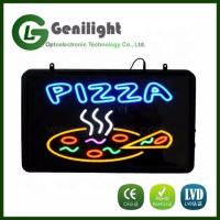China Rechargeable Battery Powered 12V Custom Pizza Neon Sign CE ROHS LVD Certified for sale