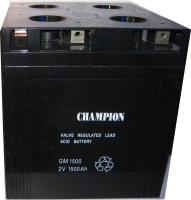 China Champion AGM battery 2V1500AH Lead Acid battery 2V1500AH Storage battery manufacture for sale