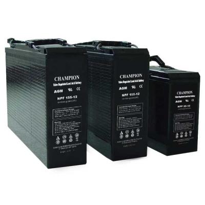 China Front Terminal Design AGM battery 12V55AH/12V100AH/12V155AH Sealed Lead Acid battery for sale