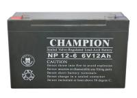 China China Champion Battery  6V 12Ah NP12-6 Lead Acid AGM Battery, VRLA Battery, SLA Battery for sale