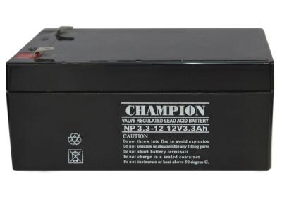 China China Champion Battery  12V3.3Ah NP3.3-12 Lead Acid AGM Battery VRLA Battery, SLA Battery for sale
