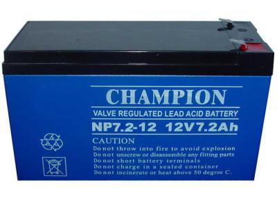 China China Champion Battery  12V7.2Ah NP7.2-12 Lead Acid AGM Battery VRLA Battery, SLA Battery for sale