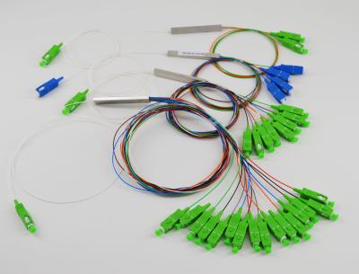 China 1x8 SC PLC Fiber Optical Splitter Low Loss 1310nm 1550nm for sale