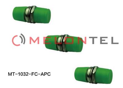 China FC APC Square Type Optical Fiber Coupler Green Cap Durability Plug And Unplug for sale