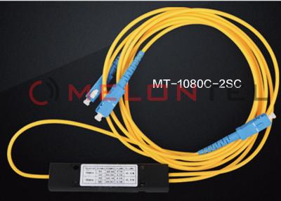 China 1x2 SC APC FBT Optical Splitter 50/50 FTTH PLC High PER for sale
