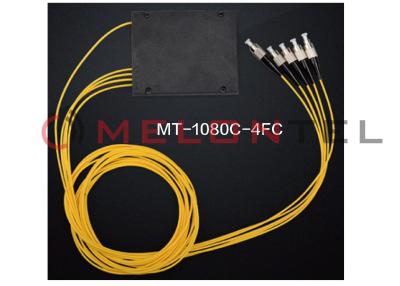 China Multicolor Fiber Optic Terminal Box PLC Fiber Splitter With Plastic Box Packag for sale