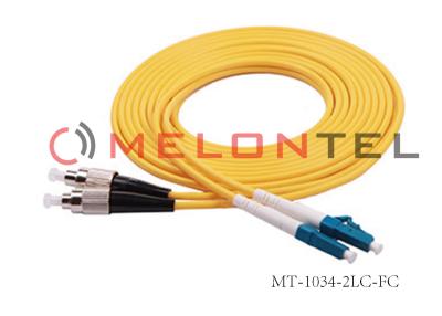 China DP SM 2LC-FC Fiber Patch Cord ABS Low Insertion Loss 0.3dB RoHS Compliant for sale