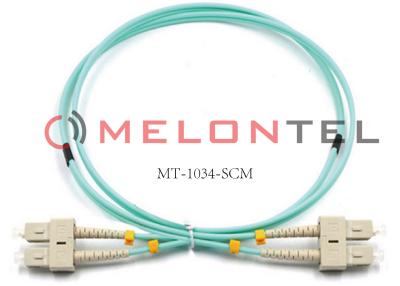 China Lite Duplex Multimode SC to SC Optical Fiber Patch Cord Jumper 2m for sale