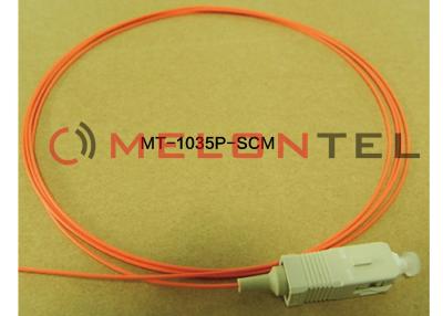 China SC OM3 Fiber Optic Pigtail Cable 2m 900μm Tight Buffer for FTTH for sale