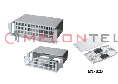 China High Capacity 3U Fiber Optic Patch Panel 72 Port Fusion Splice Storage Enclosure for sale