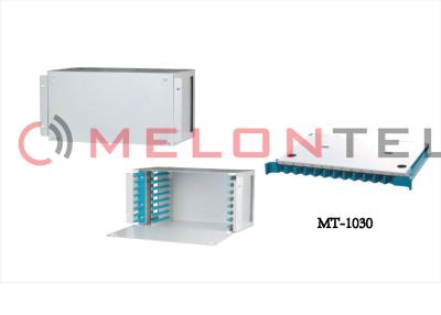 China Cold Rolled Steel ODF Fiber Optic Patch Panel 19 Inch 2U 48 Port for sale
