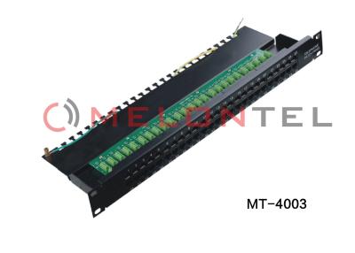 China 1U 50 Port Cat3 Voice Phone Network Patch Panel Krone IDC 110I T568A T568B for sale