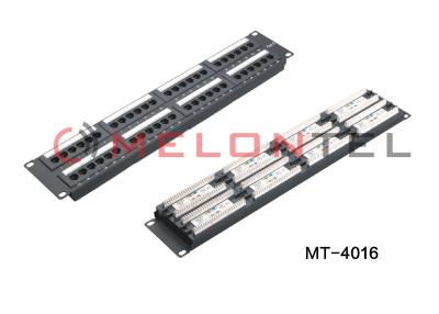 China 48 Port Cat6 RJ45 Network Patch Panel Wall Mount 1U Keystone Modular for sale
