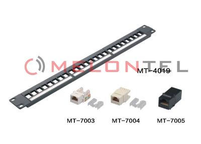 China ABS 110 Dual Blank Data Network Patch Panel 24 Port Sturdy Fixed Design for sale