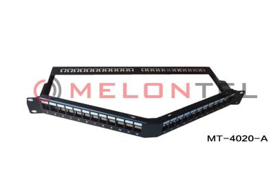 China Triangle Network Patch Panel Blank Unloaded CAT5E CAT6 24 Port Empty Patch Panel for sale