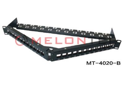 China Unloaded Rotatable 24 Port Patch Panel for Network Rack Mount for sale