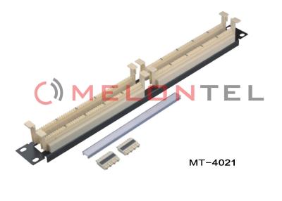 China Network Black Voice Patch Panel 110 IDC Intermediate Distribution Frame 24 Port for sale