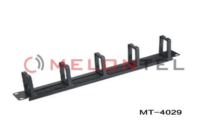 China Horizontal 1U Network Cable Management Rack Mount Unit 5 Metal D-Rings Loops 19