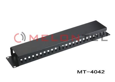 China Portable 2U Network Cable Management Black Color For Network Cabinet Accessory for sale