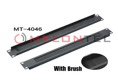 China OEM ODM 1u Network Cable Management SPCC Material With Brush , No Metal Ring for sale