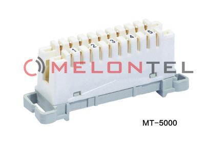 China Pouyet Quante 10 Pair STG Disconnection Module Fire Resistance UL94-0 T Connection 2 Wire for sale