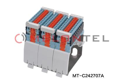 China MDF Terminal Block Integrated Splitter Block 10 Pair High Density Telecom for sale