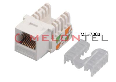 China CAT5E Keystone RJ45 PCB Modular Jack Polycarbonate Network Module 8P8C for sale