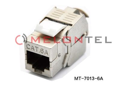 China Zinc Alloy Cat7 RJ45 Keystone Jack Shielded FTP Module For Patch Cord for sale