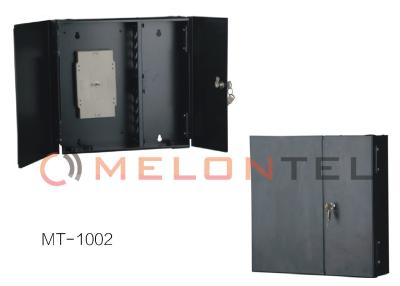 China 12 24 48 Core Indoor Wall Mount Metal Fiber Optic Cabinet FTTH Terminal Box for sale