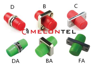 China FC/APC to FC/APC Simplex Singlemode Square Solid Metal Fiber Optic Adapter 1310nm for sale